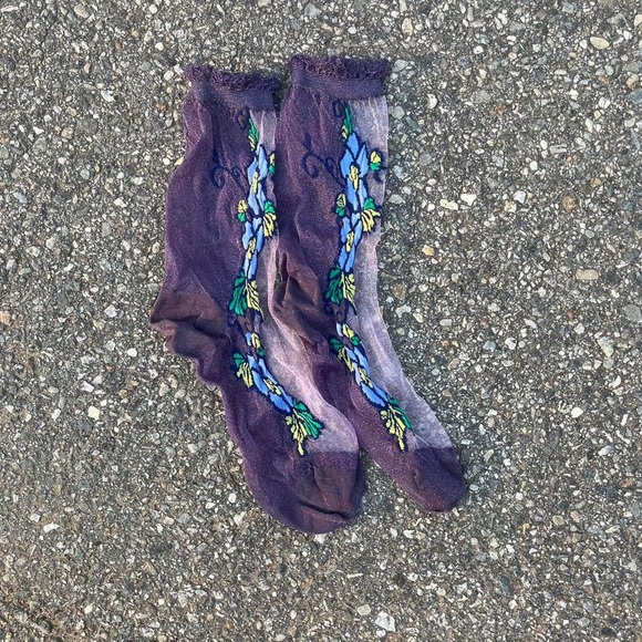 Accessories | Y2k Transparent Lace Sparkly Socks | Poshmark